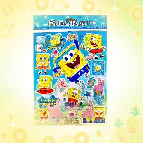 Jual Gambar Tempel Laser Sticker Stiker Laser Karakter Kartun SpongeBob ...
