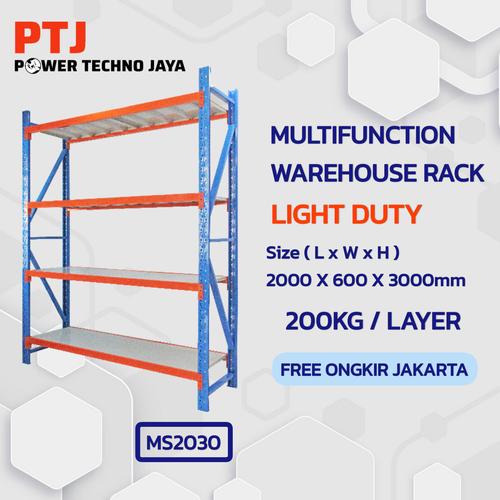 Jual Warehouse Rack Rak Gudang Serbaguna Kapasitas 200kg / Layer Tinggi ...
