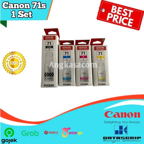 Jual Tinta Canon GI-71s GI-71s Small 1 Set Black + Colour Original ...