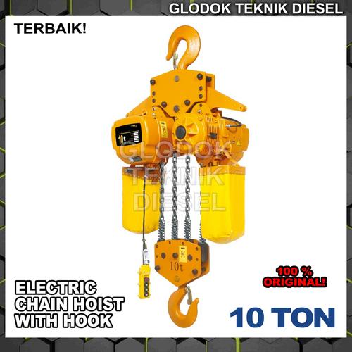 Jual Electric Chain Hoist 10 Ton x 6 Meter 3 phase Chainhoist Katrol ...