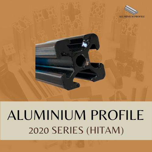Jual Aluminium Profile 2020 [HITAM-BLACK POWDER COATING] 6M - Jakarta ...