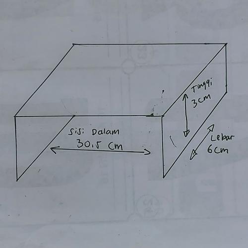 Jual Acrylic / Akrilik 5mm Bening 5 Sisi Custom (31.5cm x 6cm x 3cm ...
