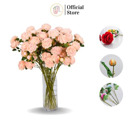 Promo Tanaman Hias Bunga Mawar Tangkai Plastik Dekorasi Acara Indoor ...