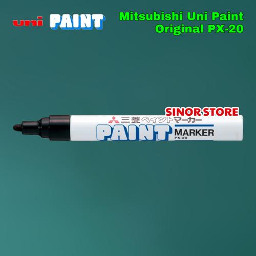 Jual UNI PAINT Marker Mitsubishi PX-20 Spidol Permanent Oil Based - HITAM (PX20.24) - Kab ...