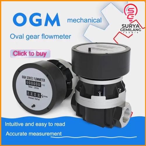 Jual FLOW METER SOLAR OGM 25 ANALOG SIZE 1"OVAL GEAR FLOW METER SIZE 1 ...