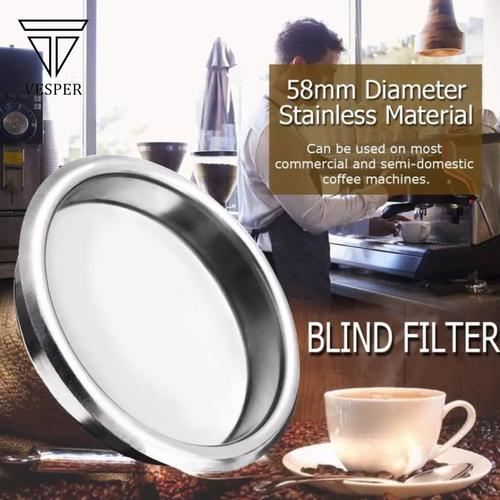 Promo coffee blind basket filter backflush cleaner portafilter 51mm ...