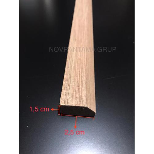 Jual Lis Kayu Profil 2,5x1,5cm Wall Moulding MoldingWainscoting Lis ...