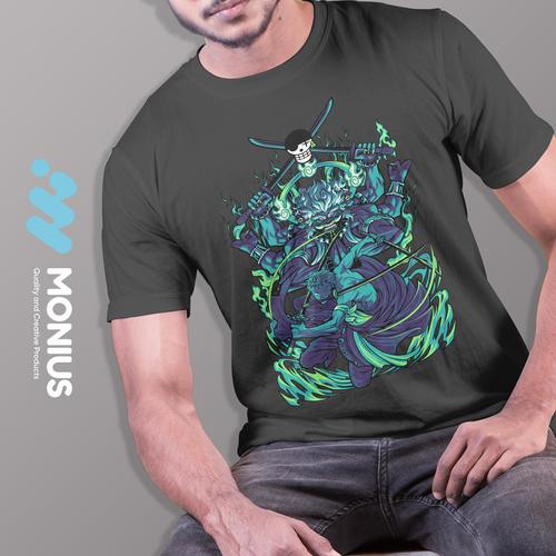 Jual Kaos Distro Anime One Piece V8 Premium Katun - Hitam, S - Kab ...