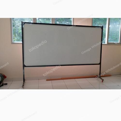 Jual whiteboard-papan tulis-stand magnetik 120 x 240cm - Jakarta Timur ...