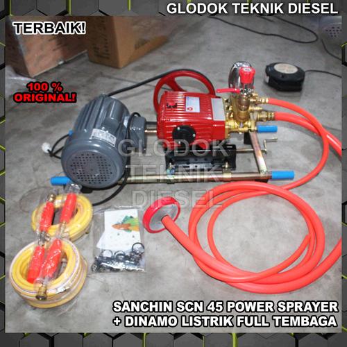Jual Sanchin Mesin Power Sprayer SCN 45 + Dinamo Listrik Full Tembaga ...