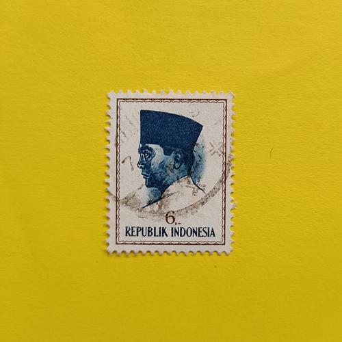 Jual Perangko Kuno Soekarno 6 Rupiah Republik Indonesia - Jakarta Barat ...