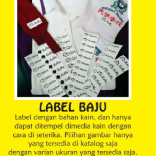 Jual LABEL NAMA BAJU/IRON LABEL/STIKER NAMA KARAKTER/Stiker Baju ...
