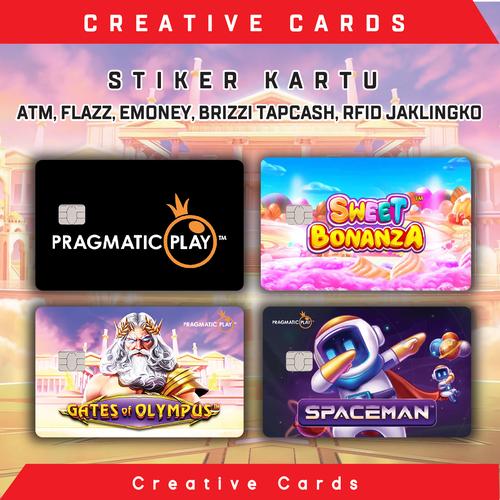 Jual Stiker Kartu Atm Skin Card Zeus Bonanza Spaceman Emoney Flazz E ...
