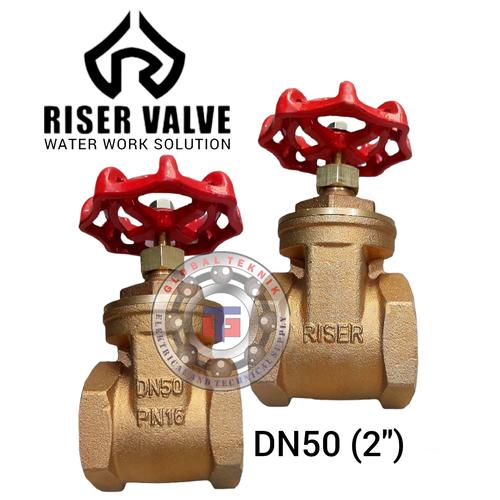 Jual Gate Valve 2 Inch Merk Riser pn16 Kuningan-Gate Valve Brass pn16 2 ...