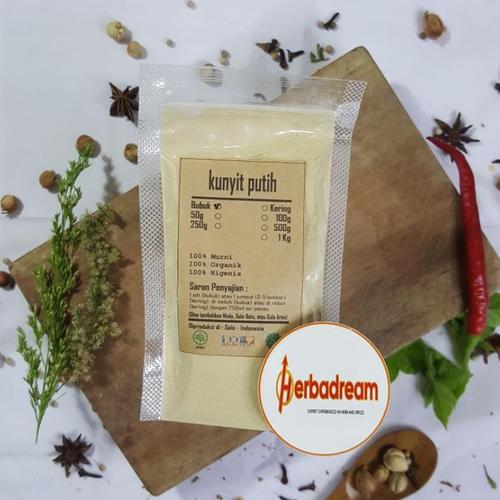 Jual 500 GRAM BUBUK KUNYIT PUTIH KUNIR PUTIH WHITE CURCUMA ALBA POWDER ...