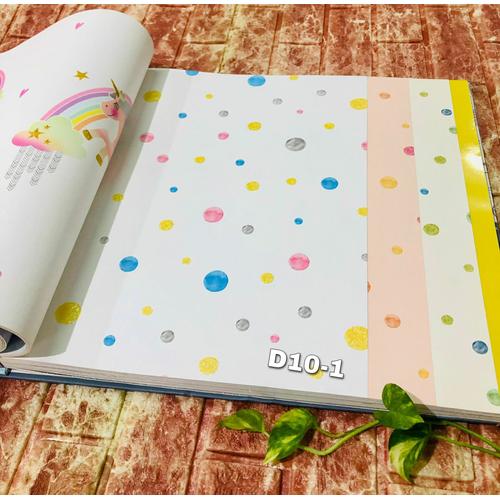 Jual WALLPAPER DINDING MOTIF BULAT POLKADOT VARIAN WARNA DL - D10-1 ...