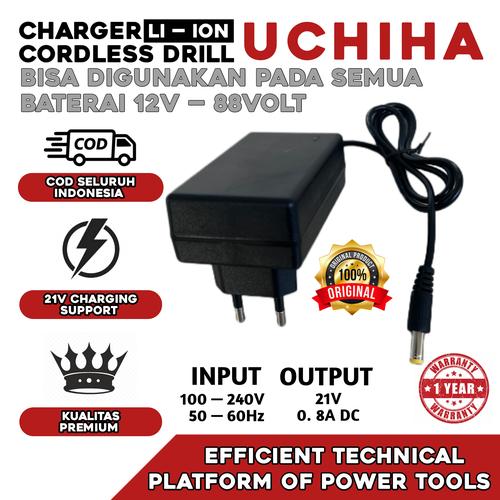 Jual adaptor cas bor cordless baterai merk Uchiha japan promo kualitas ...