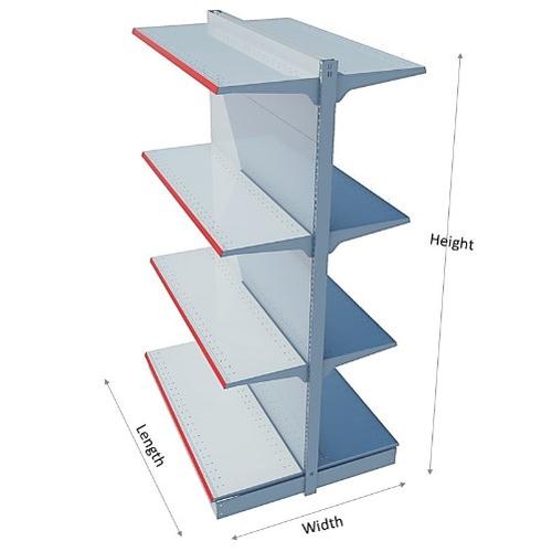 Jual Rak Supermarket Back Panel DC-17 . Rak Gondola Toko Double 2 Sisi ...