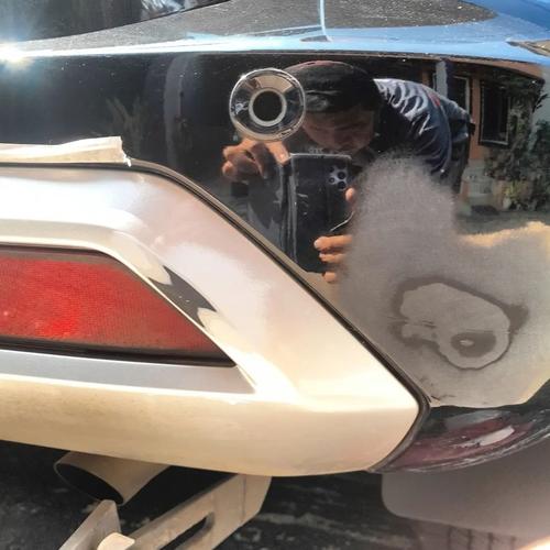 Jual Perbaikan Cat Bumper Baret Mitsubishi New Pajero Sport Hitam Jet ...