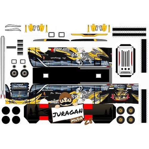Jual DIY Miniatur Bus Haryanto Putra Padjajaran Papercraft - Tanpa Alas ...
