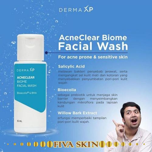 Promo DERMA XP ACNE CLEAR BIOME FACIAL WASH, SABUN MUKA BERJERAWAN 30ml ...