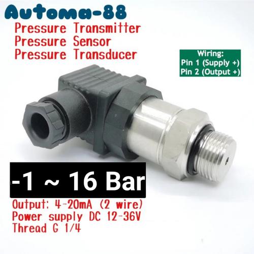 Jual Vacuum Compound Gauge Pressure Transmitter -1 - 16 Bar -1Bar 16Bar ...