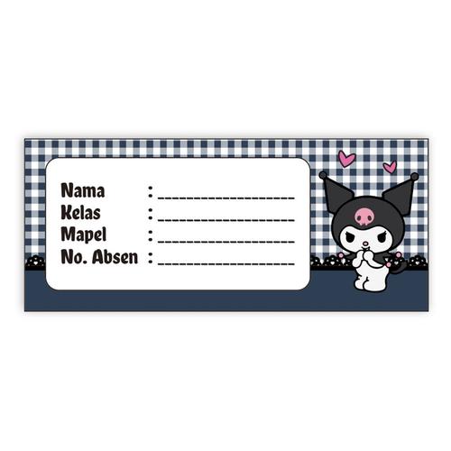 Jual Label Book Seri Sanrio Sticker Nama Buku Jadwal Pelajaran Sekolah ...