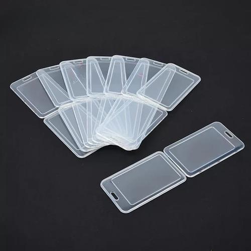 Jual casing lipat id card holder 2 sisi casing tempat kartu name tag ...