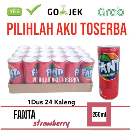 Jual Fanta Strawberry KALENG CAN 250 ml - ( HARGA 1 DUS ) - Jakarta ...