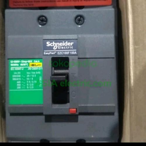 Jual mccb ezc/breaker Easypack schneider EZC 60A 75A 80A 100A - Kota ...