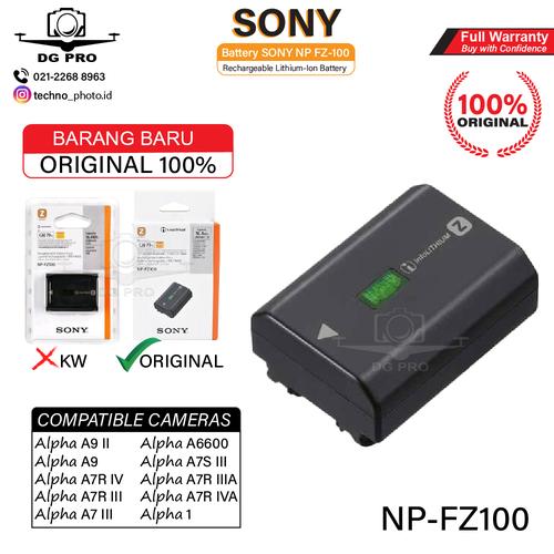Jual Battery Sony NP FZ100 - Batrai Batere Original Sony A7s III A7 III A7R - Jakarta Pusat - DG ...