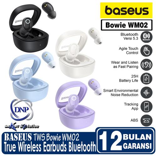 Promo BASEUS Bowie WM02 True Wireless Bluetooth Earphones Mini Earbuds ...