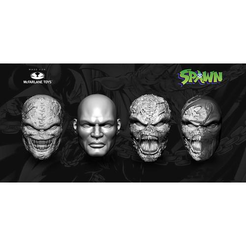 Jual Mcfarlane Spawn Custom Head 3D print resin unpainted - Hamburger ...