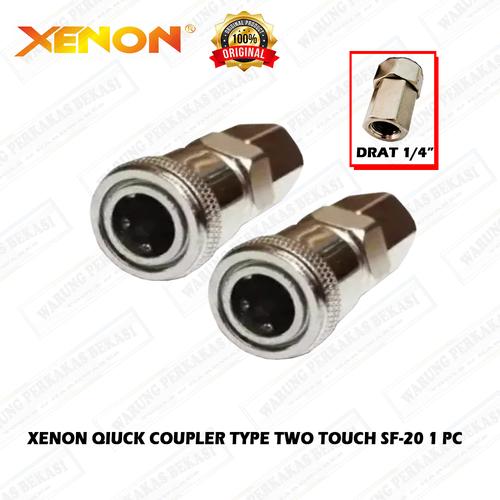 Jual XENON SF20 Coupler Nepel Sambungan Otomatis Kompresor Spray Gun 1/ ...