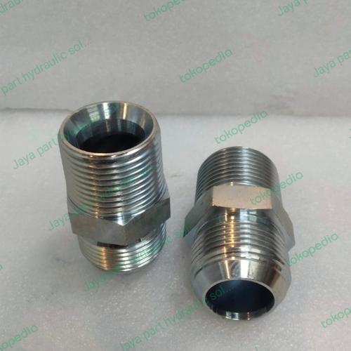 Jual DOUBLE NEPEL HYDRAULIC NPT X JIC UK 1/2 INCH NEPPLE HIGH PRESSURE - Jakarta Barat - Jaya ...