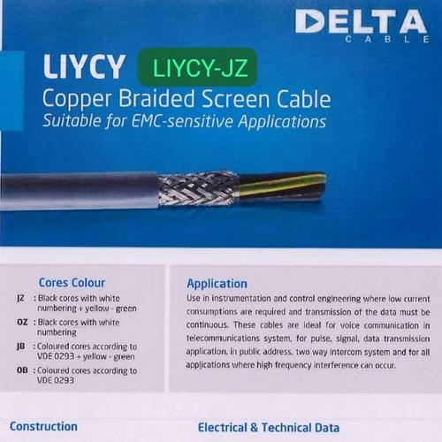 Jual KABEL Screen LIYCY-JZ 4x4 mm2 300/500V Grey Colour Cable DELTA ...
