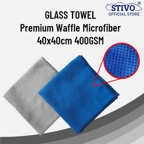 Promo GLASS TOWEL Waffle Microfiber Cloth Drying Towel -Lap Kaca Mobil ...