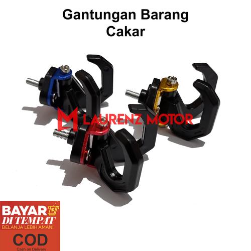 Jual Gantungan Barang Motor 2 Cakar Cocok Universal Motor - Biru ...