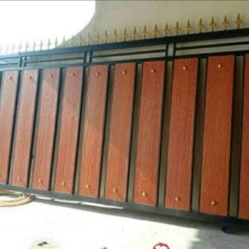 Jual pagar modern minimalis lisplank motif kayu - Kab. Bogor ...