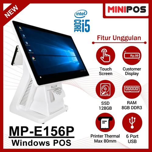 Jual POS Windows All in One MINIPOS MP-E156P Printer 80mm Touch PoleDisplay - Tanpa Kayu - Kota ...