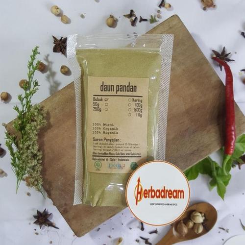 Jual 250 GRAM BUBUK DAUN PANDAN PANDANUS AMARYLIFOLIUS SCREWPINE LEAF ...