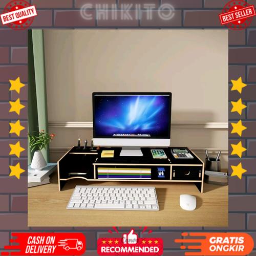 Jual Storage Desktop, Rak Monitor, Meja Monitor, Tempat Monitor - Hitam ...