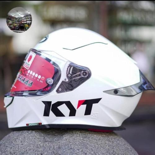 Jual Helm KYT R2R Solid White Plain Fullface Not Suomy - S - Kota ...