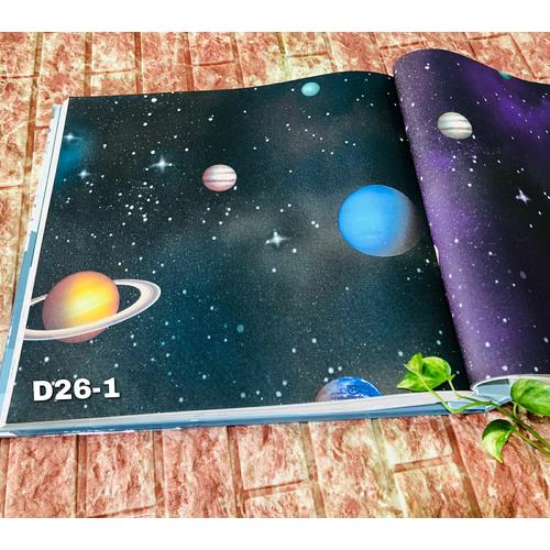 Jual WALLPAPER DINDING MOTIF LUAR ANGKASA HITAM UNGU BIRU HIJAU DL ...