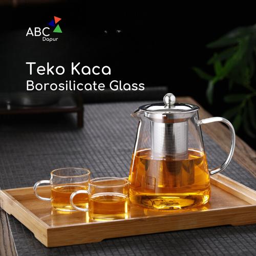 Jual Teko Kaca Teh Pitcher Borosilicate Chinese Tea dengan Saringan ...