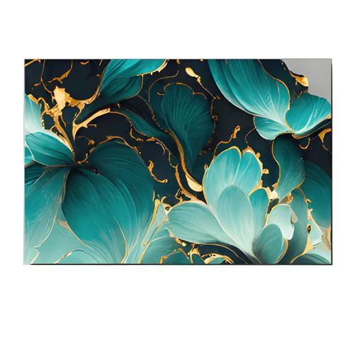 Jual Lukisan Abstrak Modern Kanvas Hijau Tosca Plus Frame - Kab ...