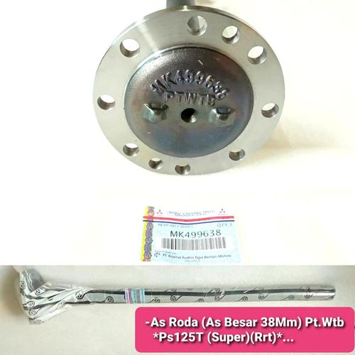Jual AS RODA BELAKANG AS TARIK CANTER PS125 PS 125 TURBO RRT 38MM ...