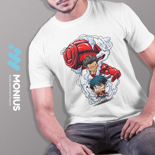 Jual Kaos Distro Anime One Piece V9 Premium Katun - Putih, L - Kab ...