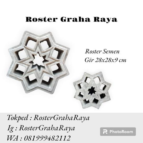 Jual Roster Semen Gir/lubang angin terawangan masjid/tipe motif bunga ...