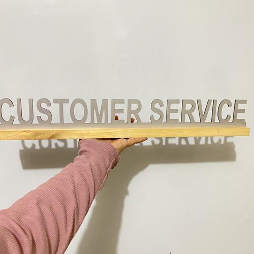 Jual customer service sign tulisan customer service ACP kayu - CUSTOMER ...